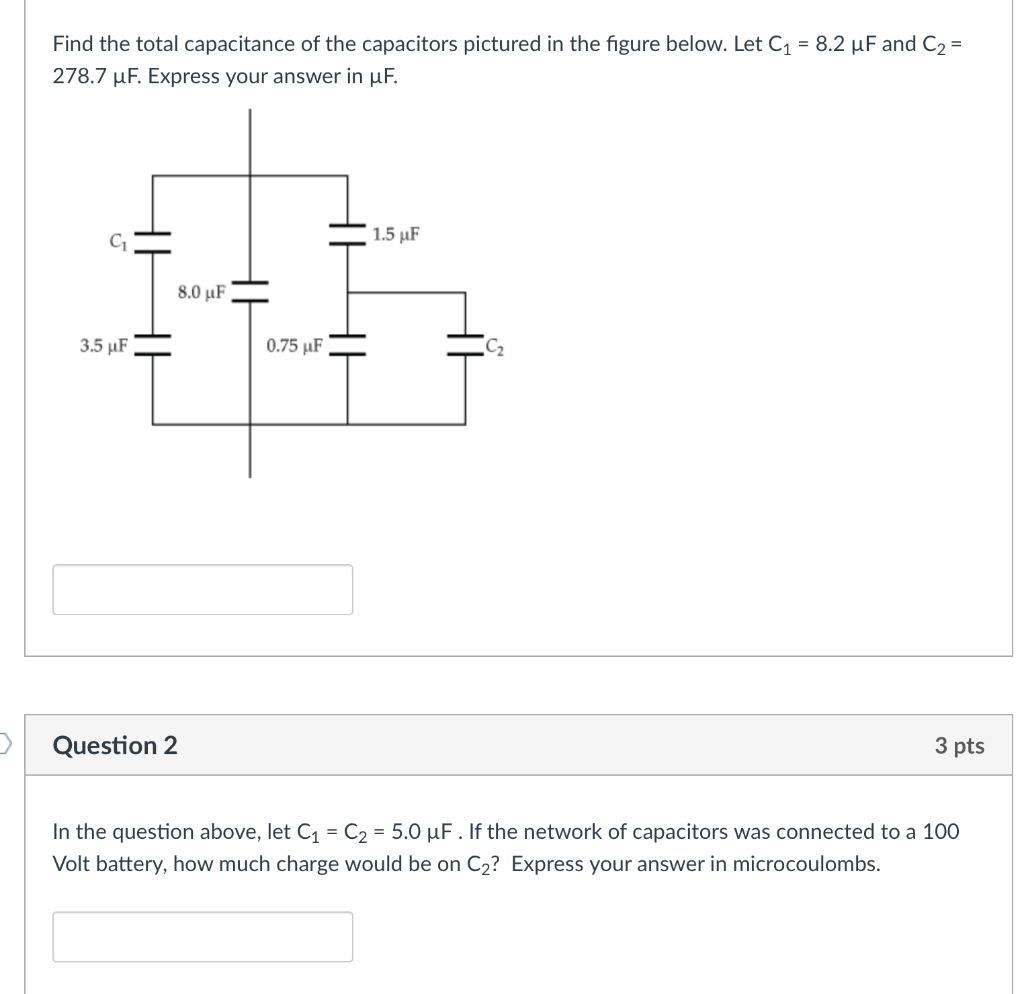 Solved Find the total capacitance of the capacitors pictured | Chegg.com