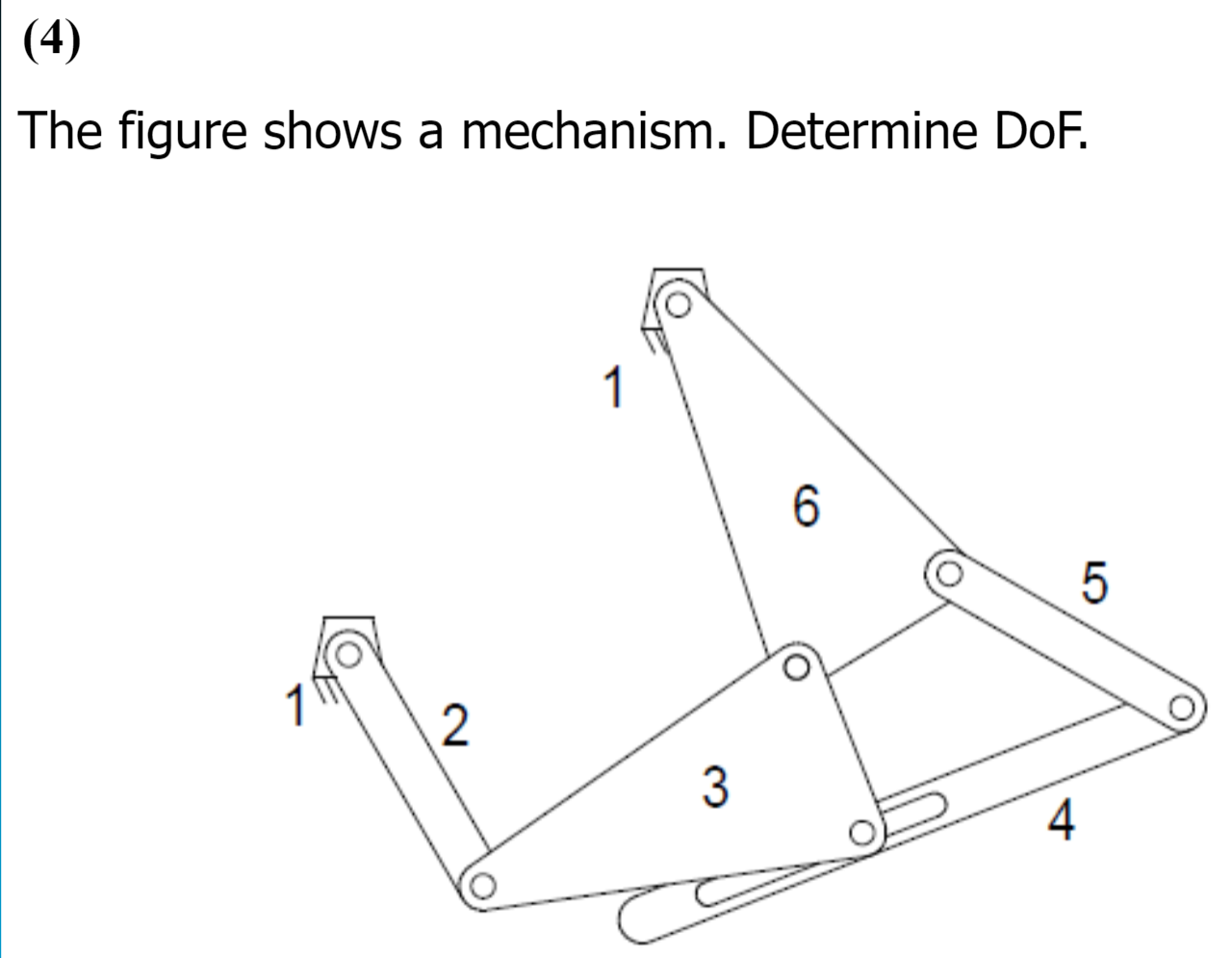 Solved The figure shows a mechanism. Determine DoF. | Chegg.com Solved The figure shows a mechanism. Determine DoF. | Chegg.com