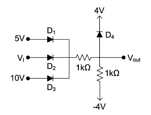 Solved In the following circuit all of the diodes are | Chegg.com