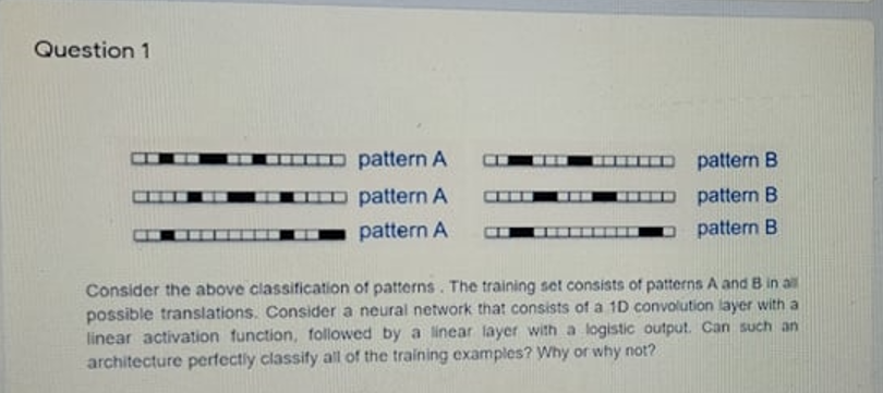 Solved Question 1 In pattern A pattern A pattern A TID | Chegg.com