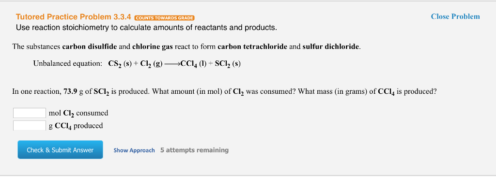 Solved Close Problem Tutored Practice Problem 4.5.1 COUNTS | Chegg.com