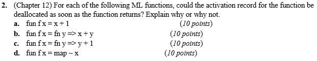 Solved 2 Chapter 12 For Each Of The Following Ml