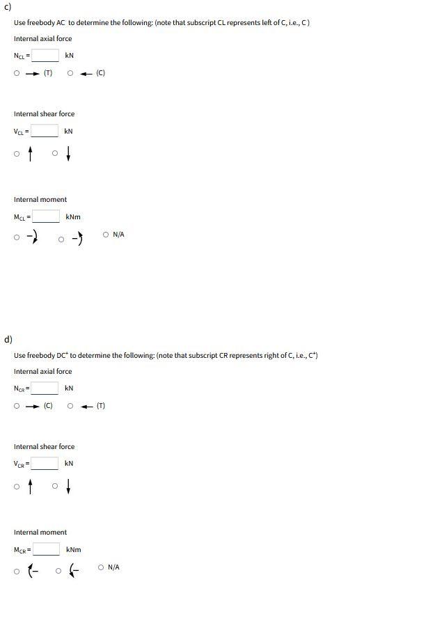 Solved A statically determinate three-hinged arch is shown | Chegg.com