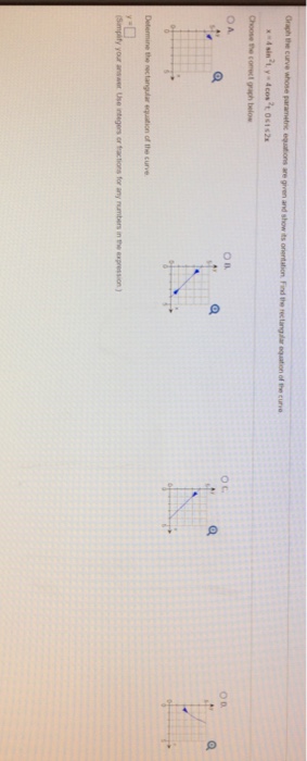Solved Graph the curve whose parametric equation are given | Chegg.com