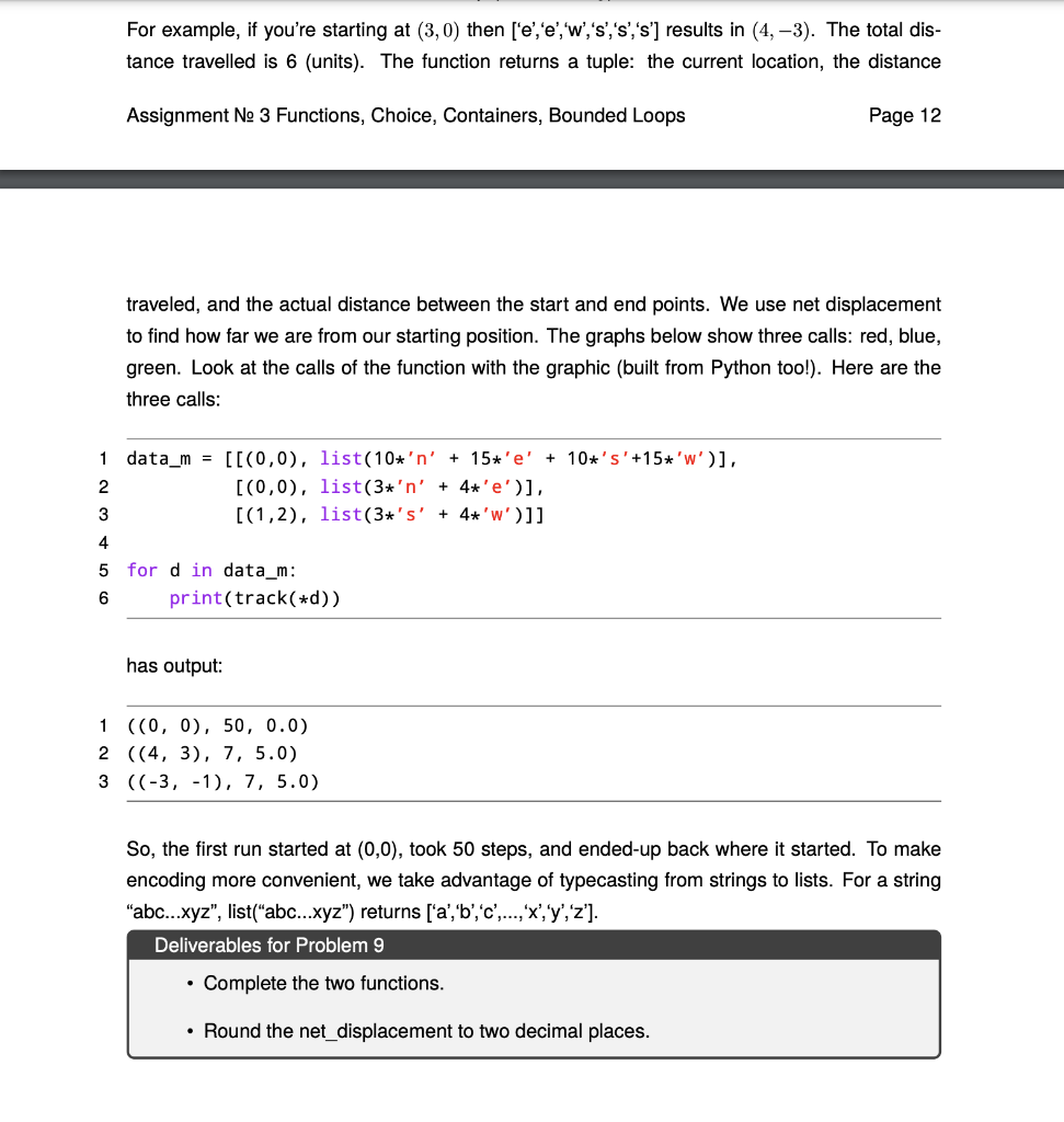 Solved Problem 9: Tracking movement of objects Each color is | Chegg.com