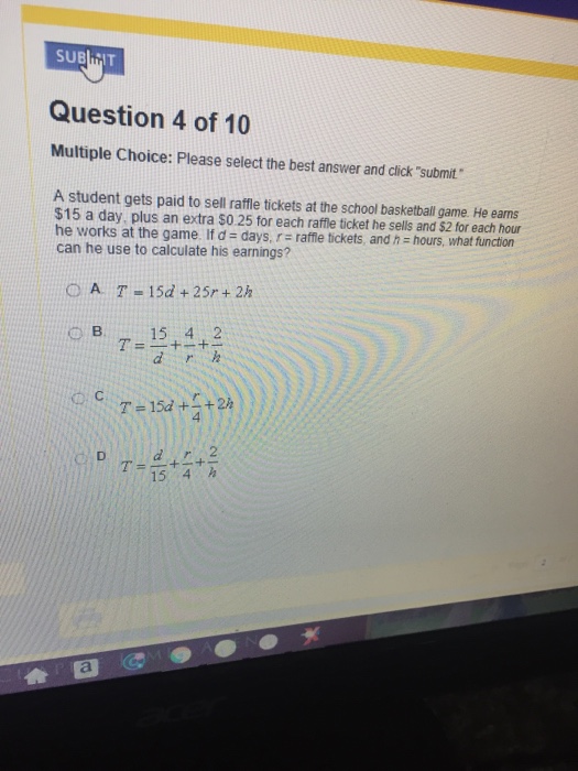 Solved A student gets paid to sell raffle tickets at the | Chegg.com