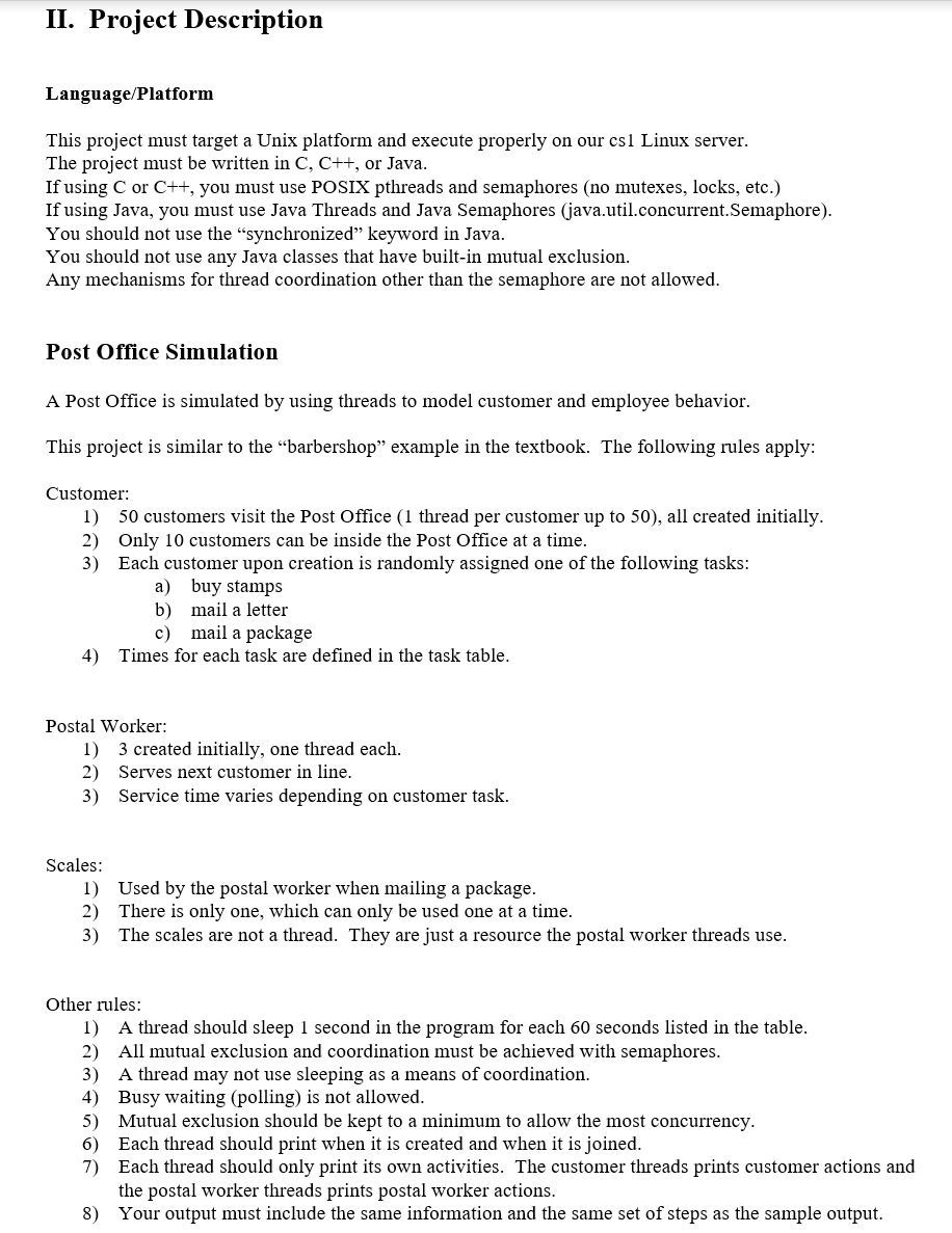 Operating Systems CS4348 Threads and | Chegg.com