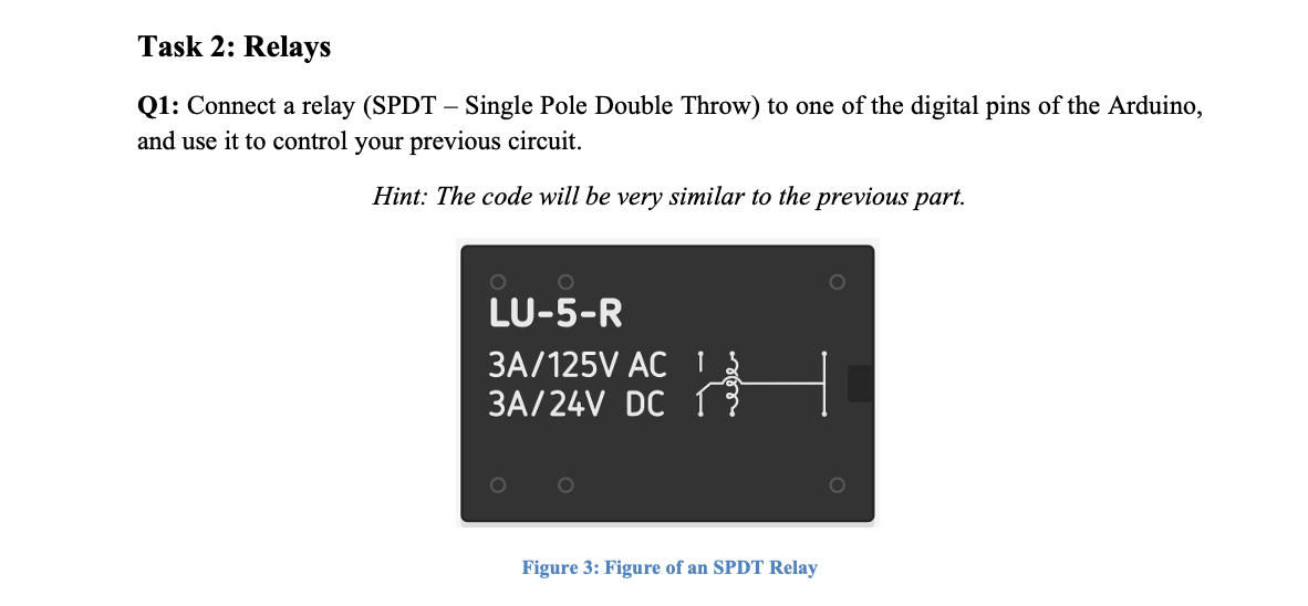 Solved Task 1: LEDs, RGB LEDs & Capacitors a) Connect at | Chegg.com
