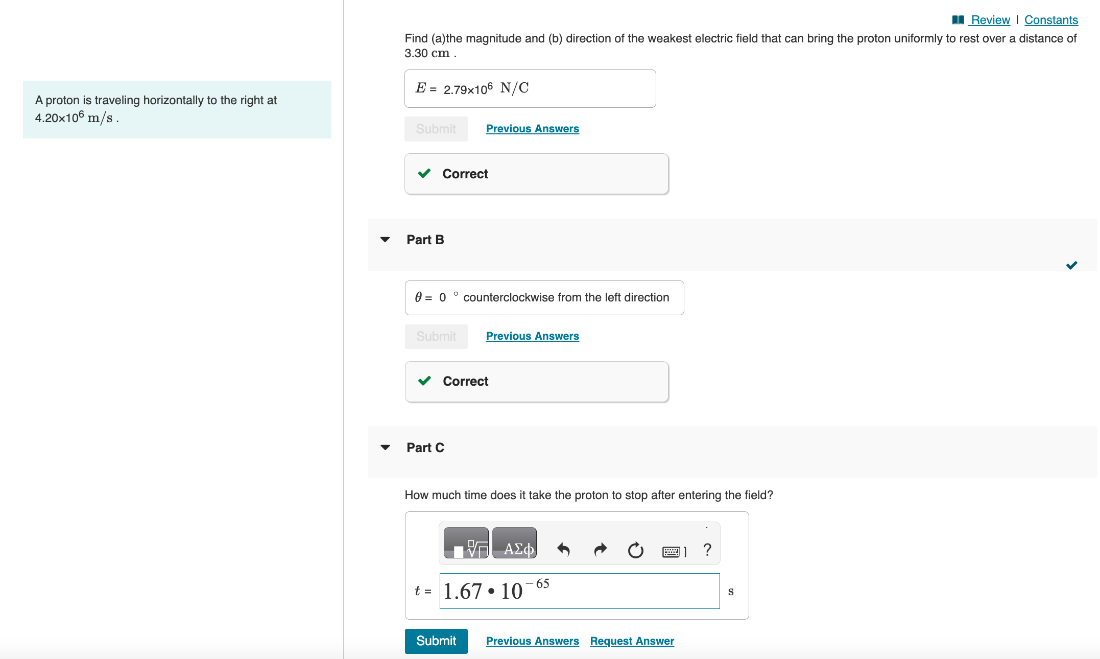 Solved Constants Find (a)the magnitude and (b) direction of | Chegg.com