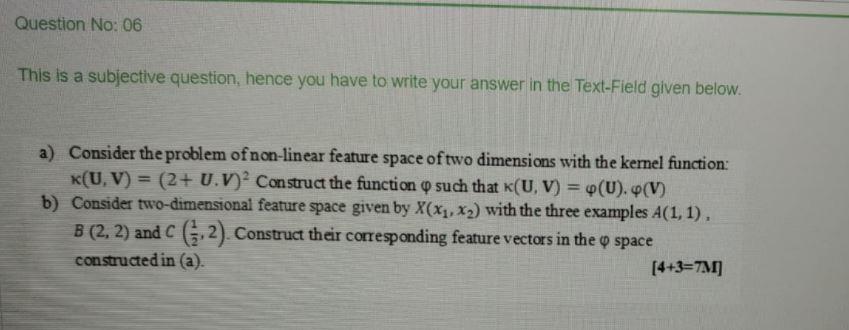 This is a Machine Learning question , pls. answer in | Chegg.com