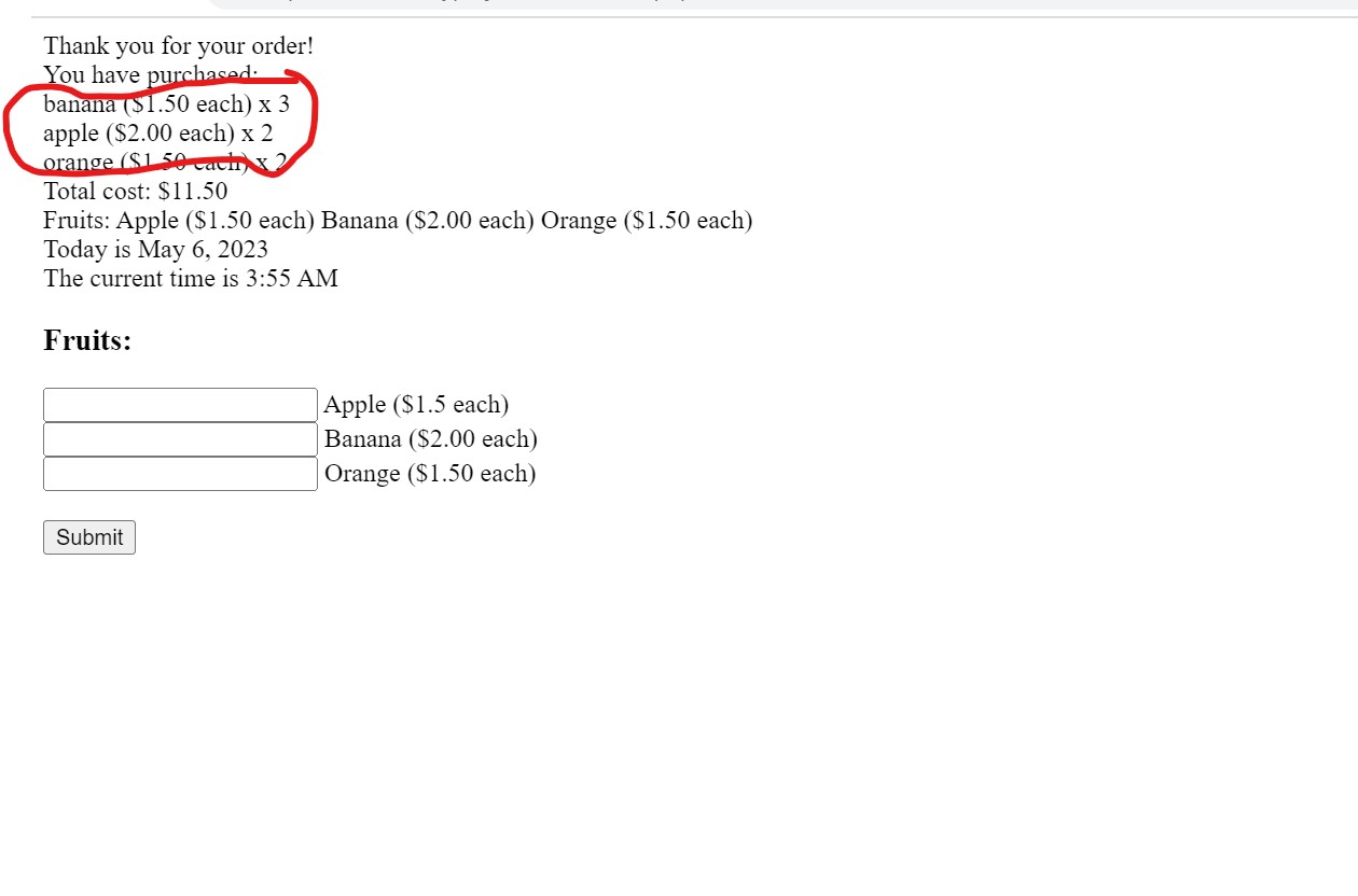 Solved This script doesn't return the final purchase of | Chegg.com