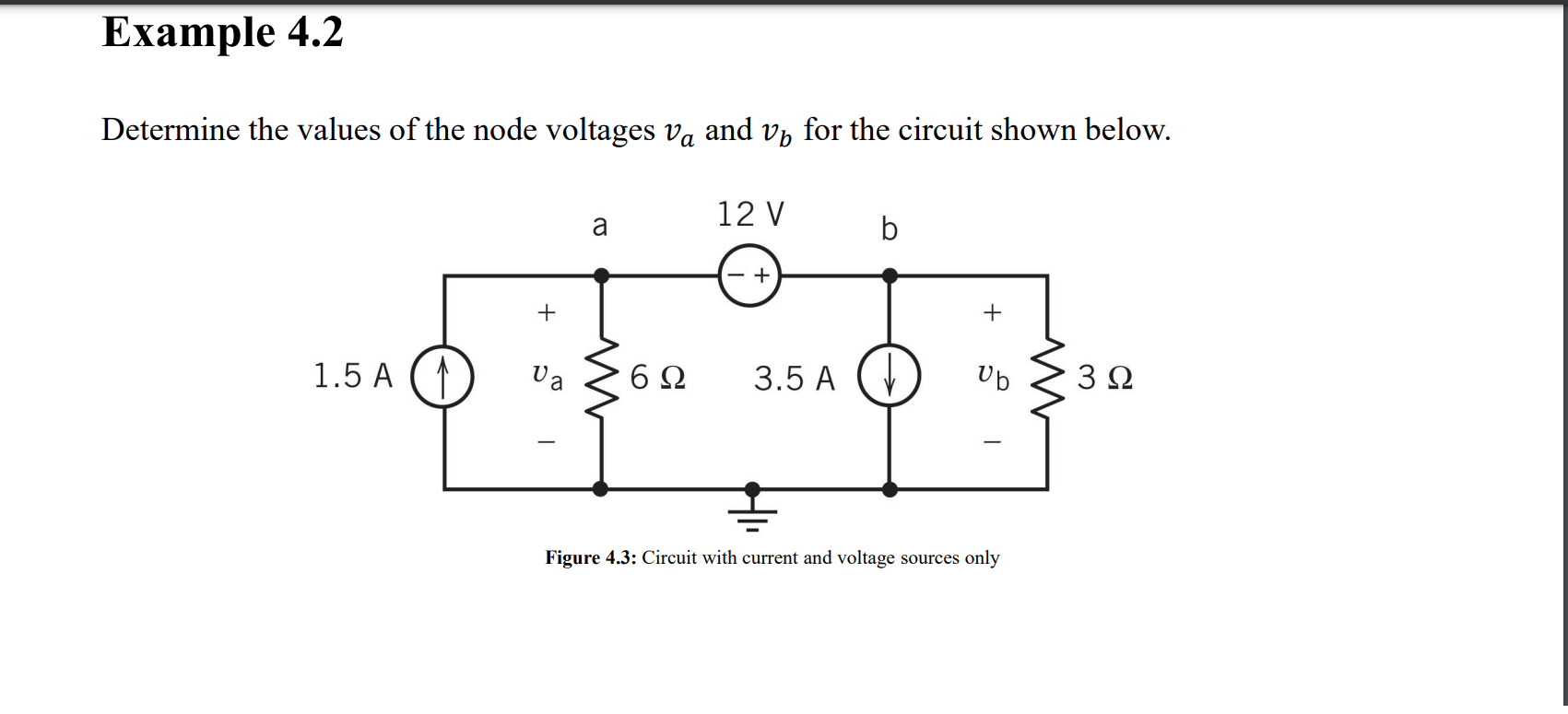 Solved Determine the values of the node voltages 𝑣𝑎 and | Chegg.com