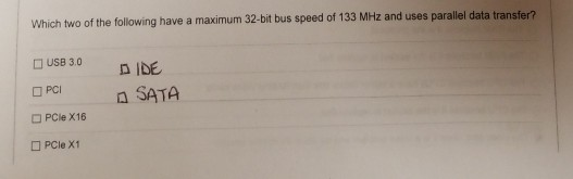 Solved Which two of the following have a maximum 32-bit bus | Chegg.com