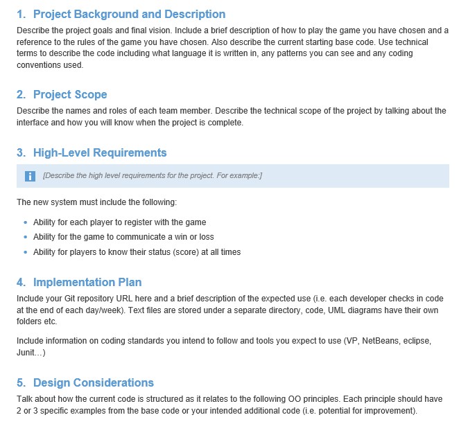 Solved 1. Project Background and Description Describe the | Chegg.com