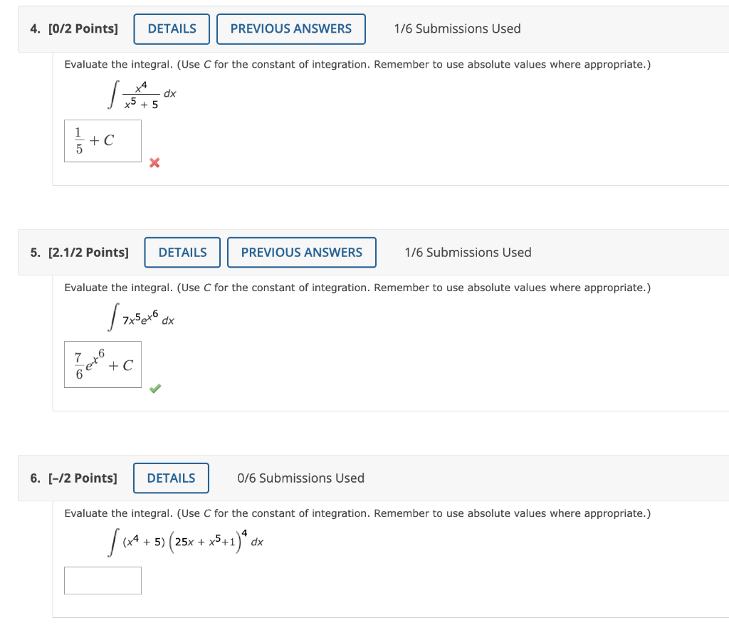 Solved 4. [0/2 points) DETAILS PREVIOUS ANSWERS 1/6 | Chegg.com Solved 4. [0/2 points) DETAILS PREVIOUS ANSWERS 1/6 | Chegg.com