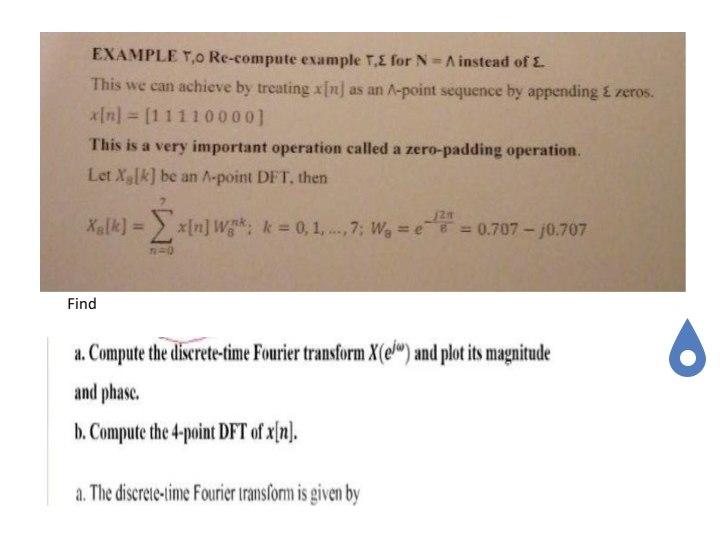 Solved EXAMPLET, Re-compute example T. for N=A instead of L. | Chegg.com