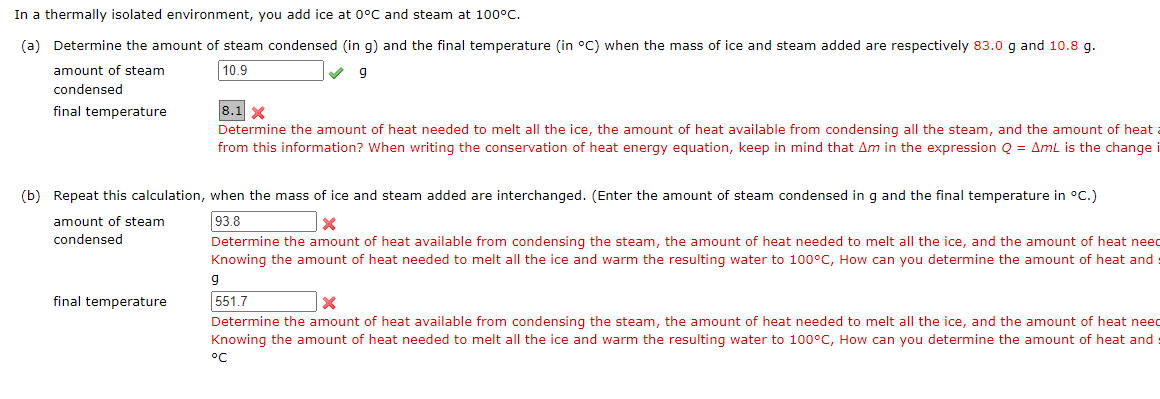 Solved In a thermally isolated environment, you add ice at | Chegg.com