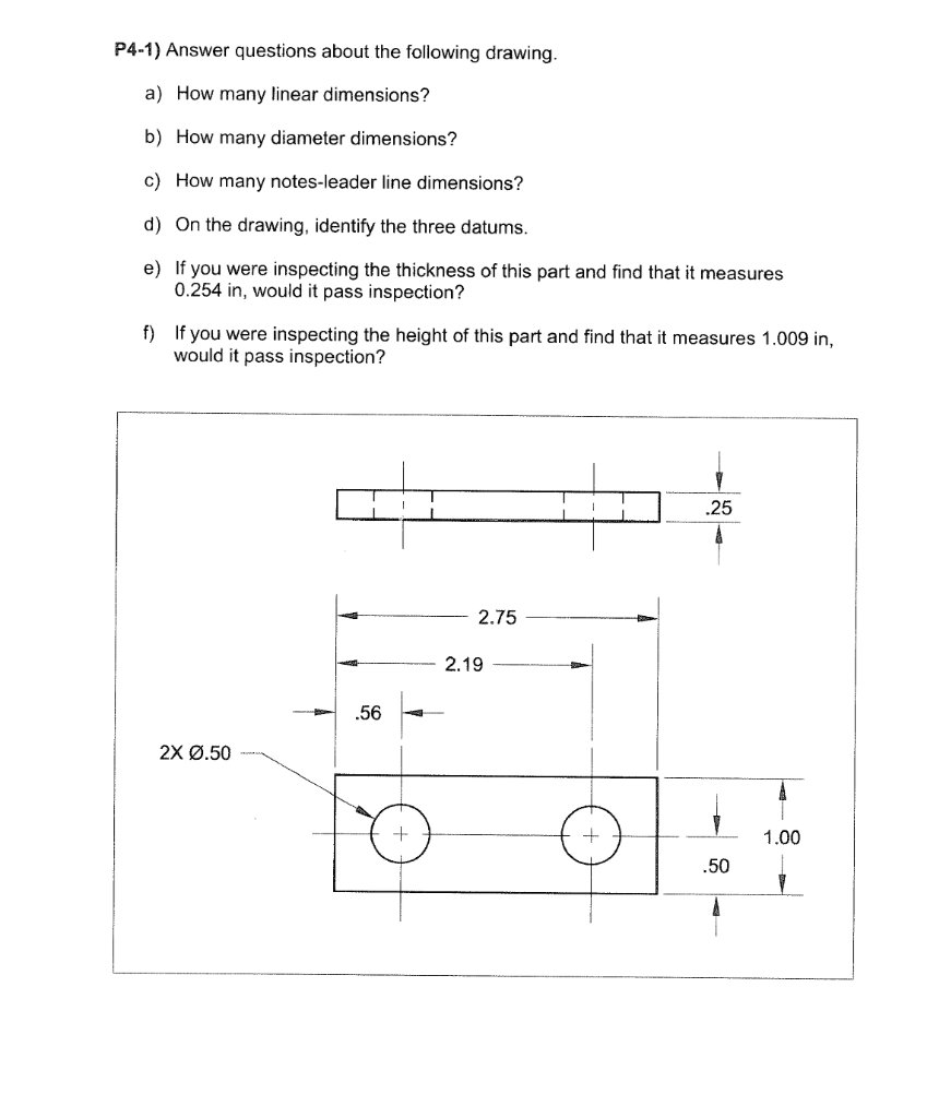 Solved P4-1) Answer questions about the following drawing. | Chegg.com