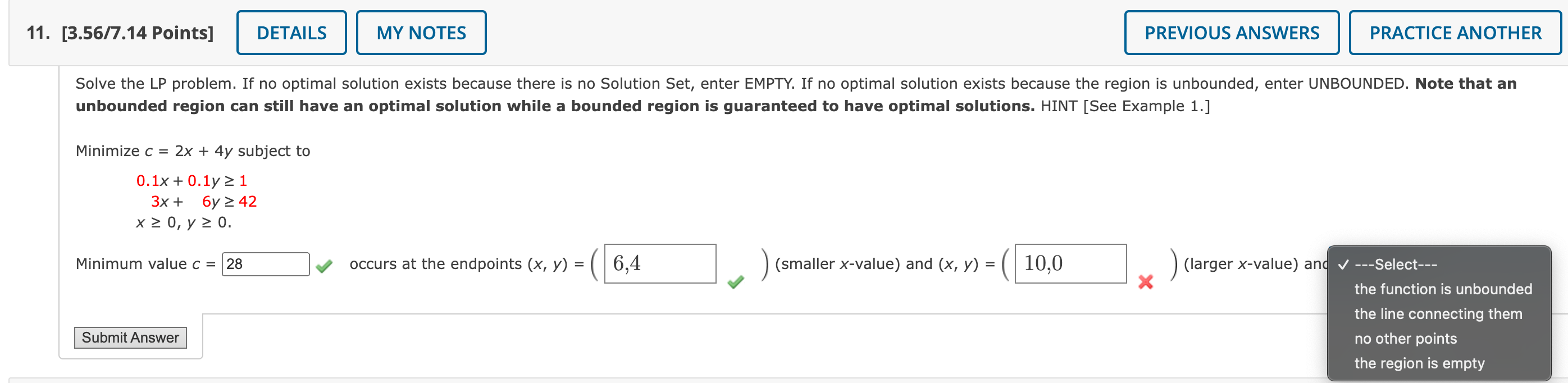Solved Solve the LP ﻿problem. If no ﻿optimal solution exists | Chegg.com