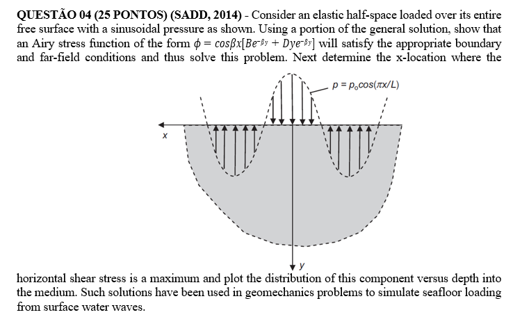 Solved QUESTÃO 04 (25 PONTOS) (SADD, 2014) - Consider an | Chegg.com