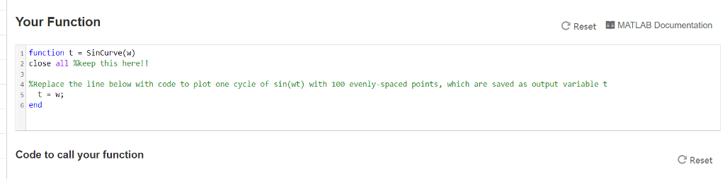 Solved Write a MATLAB program called SinCurve to plot one | Chegg.com