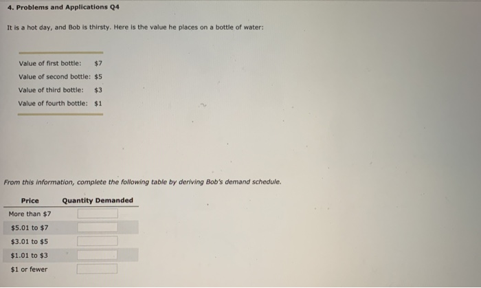 Solved 4. Problems and Applications Q4 It is a hot day, and | Chegg.com