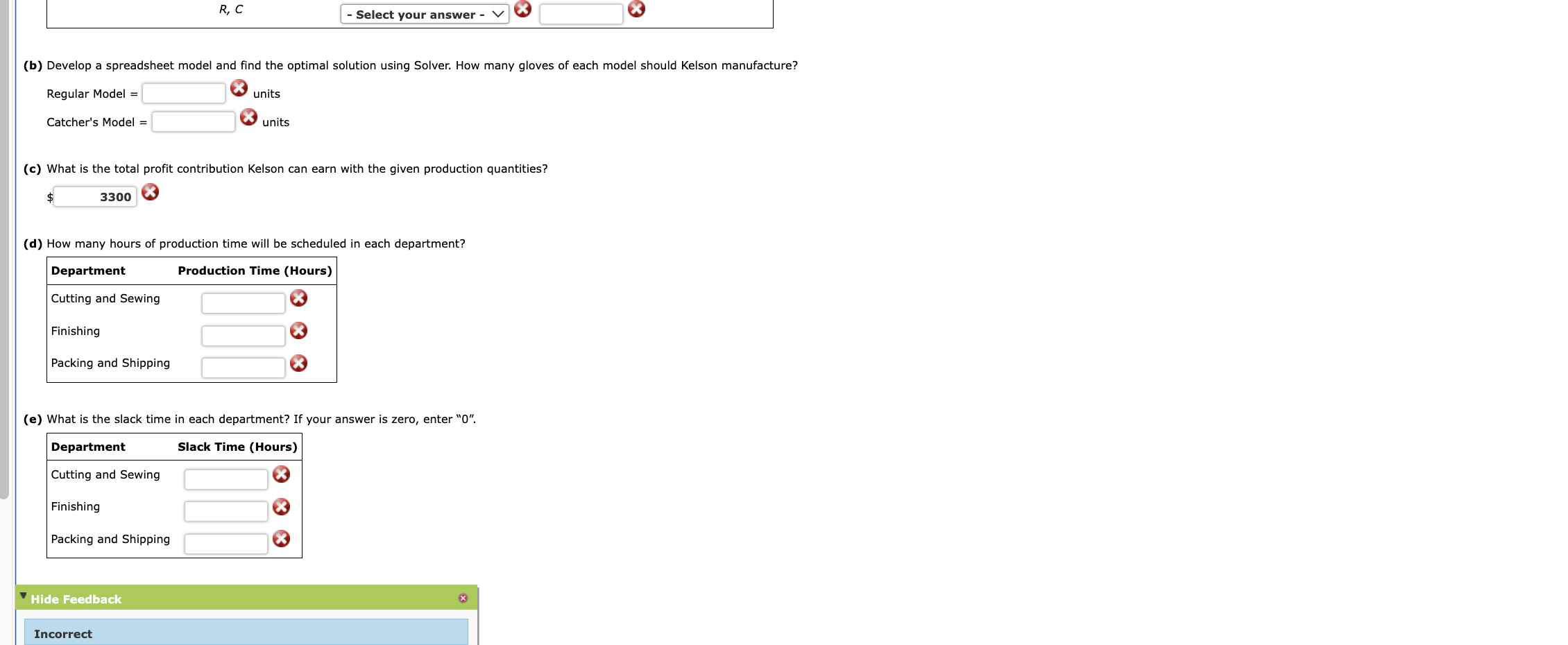 Solved (b) Develop a spreadsheet mudel and find the optimal | Chegg.com