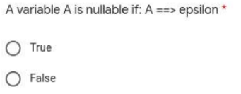 Solved A variable A ﻿is nullable if: A==> ﻿epsilon | Chegg.com