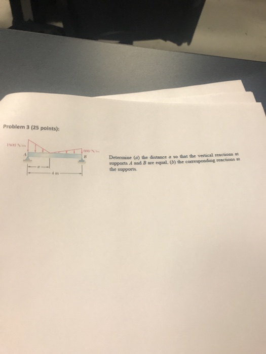 Solved Problem 3 25 Points Determine A The Distance A
