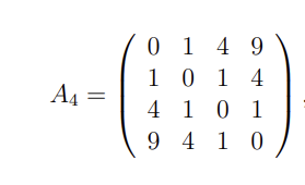 A4=⎝⎛0149101441019410⎠⎞Let Bn∈R2n×2n be defined as | Chegg.com
