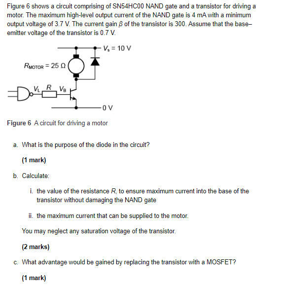 Solved: Figure 6 Shows A Circuit Comprising Of SN54HCOO NA... | Chegg.com