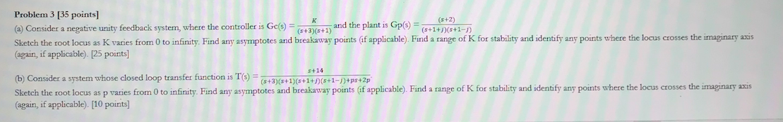 Solved Problem 3 [35 points] (5+2) a) Consider a negative | Chegg.com