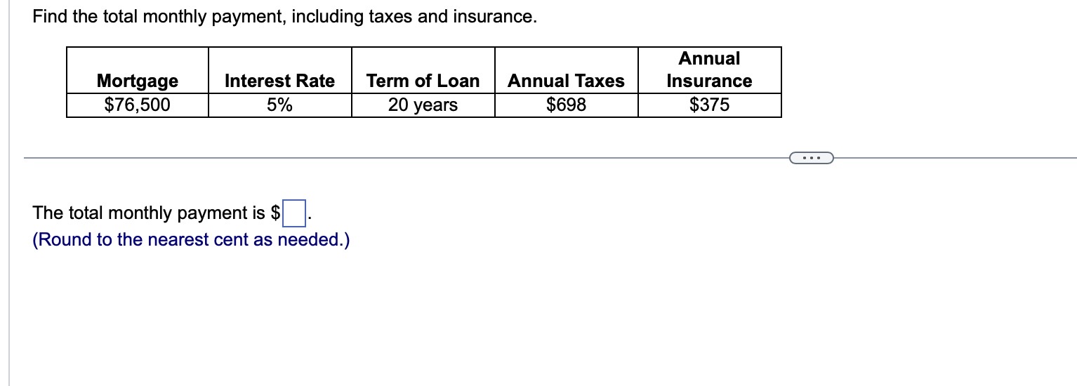 Solved Real Estate Amortization Table Click the icon to view | Chegg.com