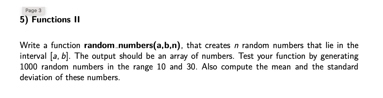 Solved Matlab question The mean and standard deviation | Chegg.com