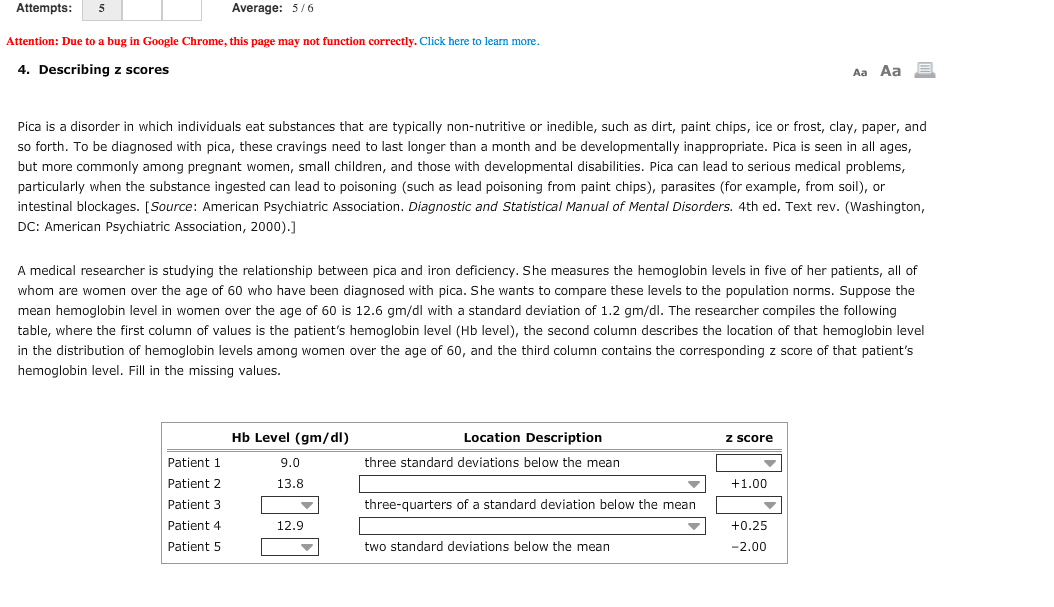 Solved Attempts: Average: 5/6 Attention: Due to a bug in | Chegg.com