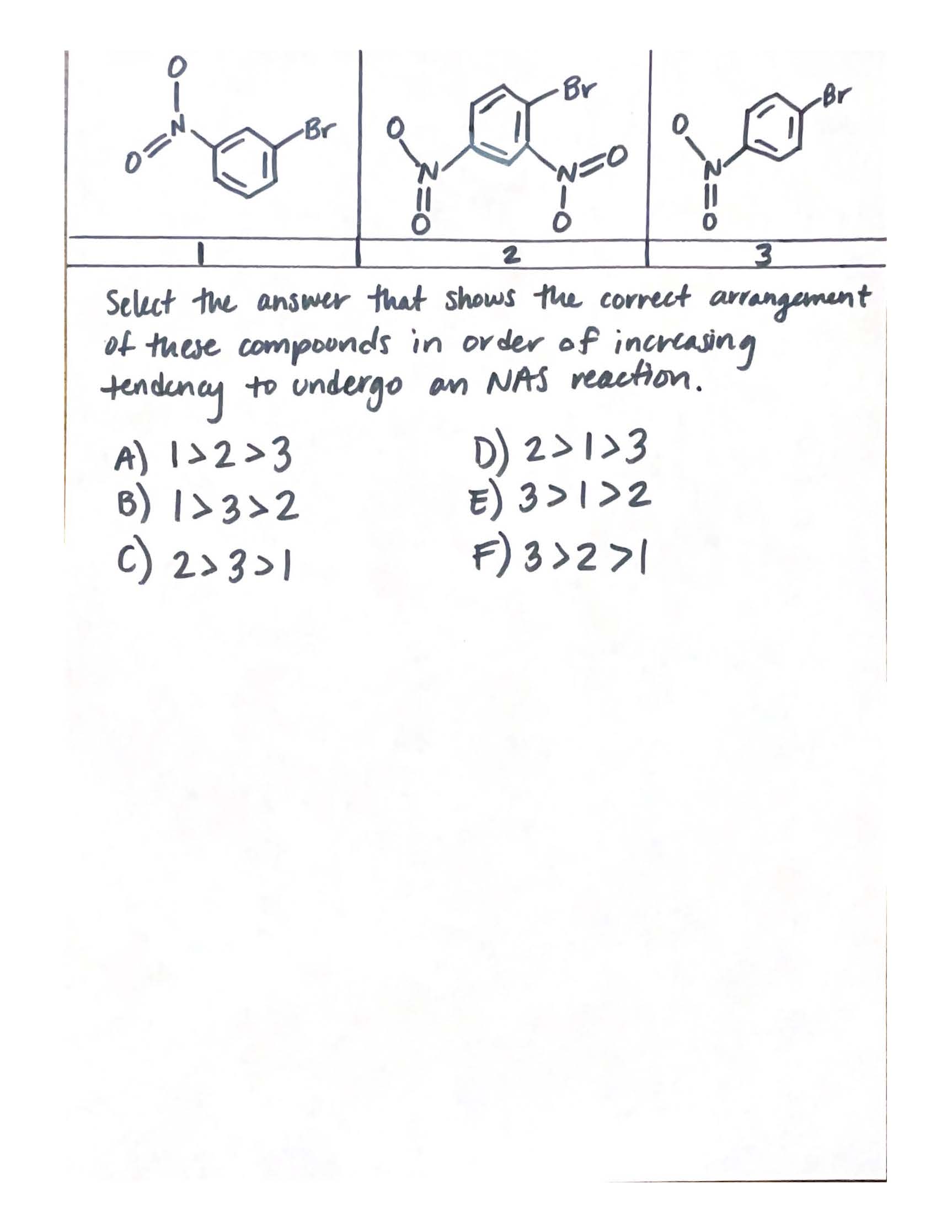 Solved Select the answer that shows the correct arrangement | Chegg.com