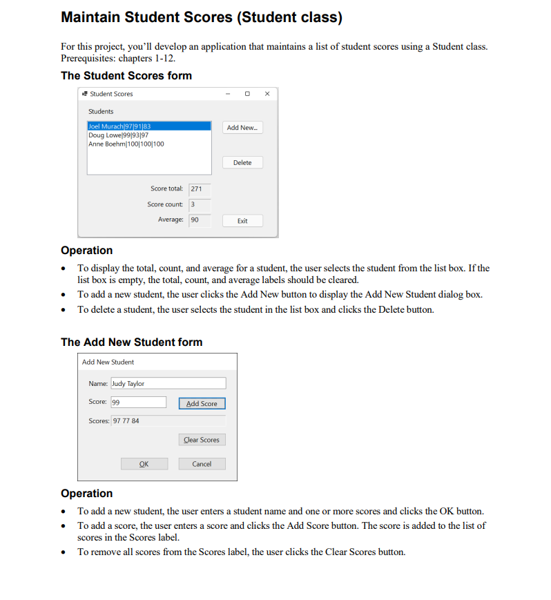 Solved USING VISUAL STUDIO 2019 C#!!!!!! PLEASE INCLUDE THE | Chegg.com