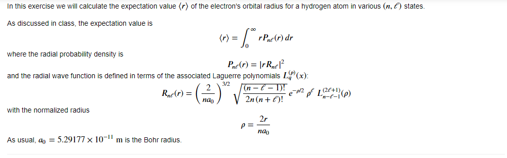 In This Exercise We Will Calculate The Expectation