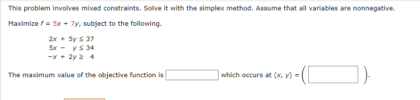 Solved This problem involves mixed constraints. Solve it | Chegg.com