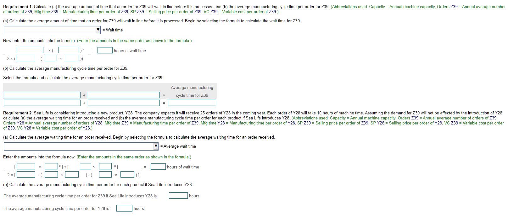 Solved Requirements 1. Calculate (a) the average amount of | Chegg.com