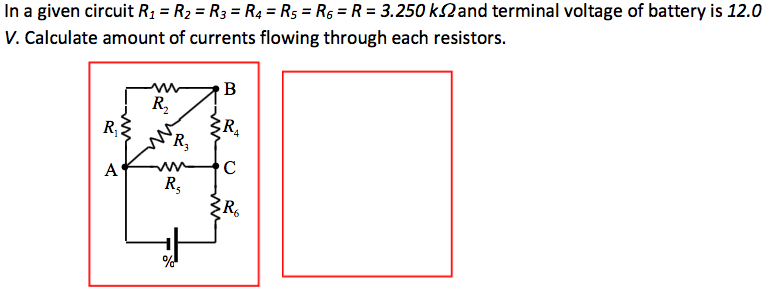 Solved In a given circuit R1 = R2 = R3 = R4 = Rs = R6 = R = | Chegg.com