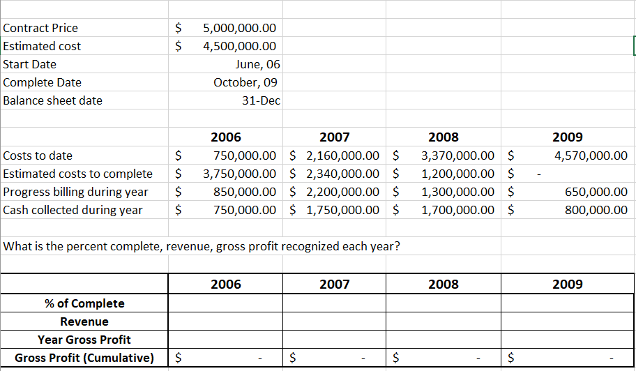 Using the cash, accrual, percentage-of-completion, | Chegg.com