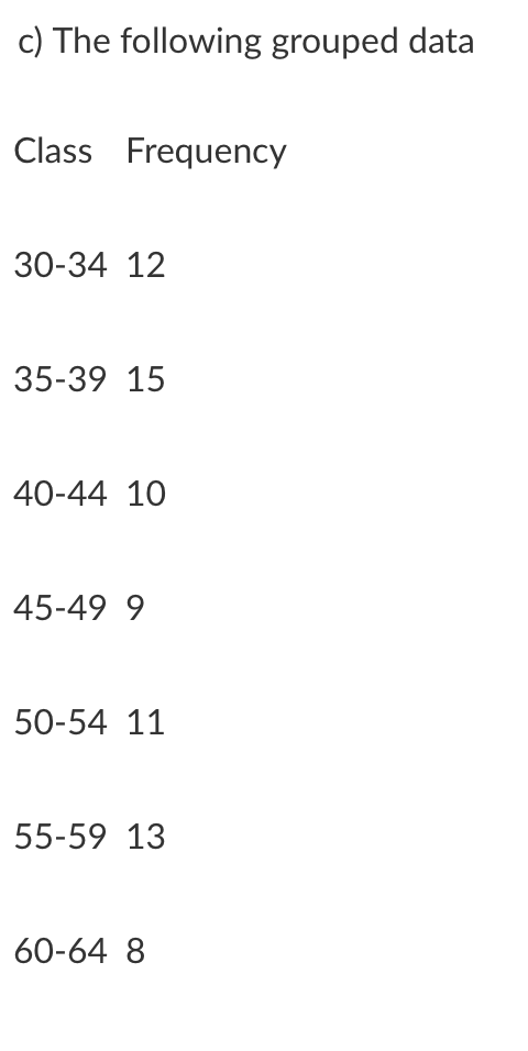 Solved Find The Mean Variance Standard Deviation Median 