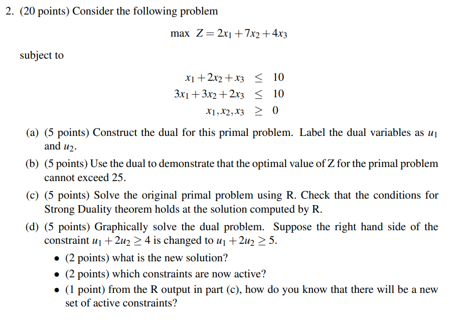 Solved This is a question using R. For the R part, please | Chegg.com