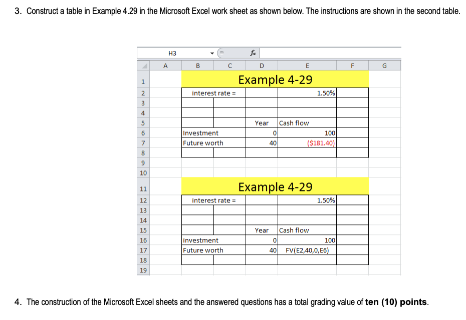 Solved 1. When in cell E2 the interest rate is 6% or 0.06 | Chegg.com