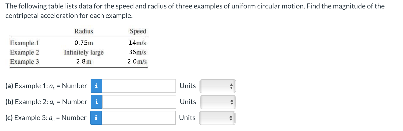 Solved The following table lists data for the speed and | Chegg.com