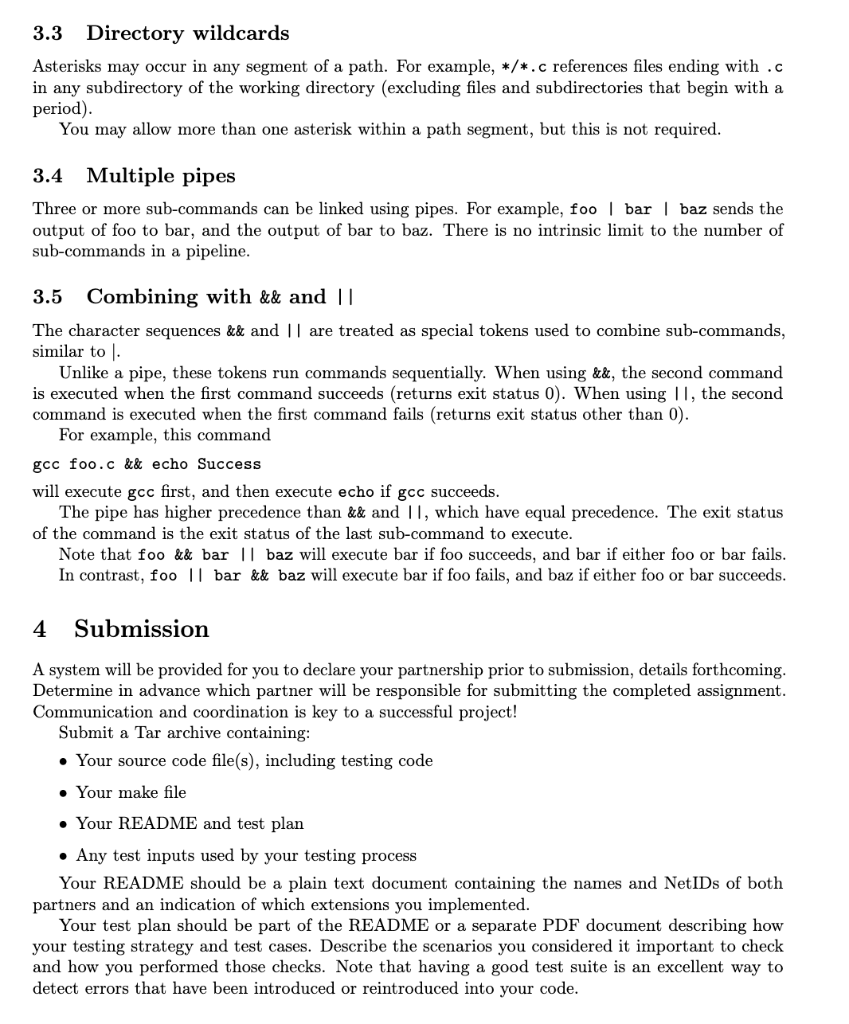 Solved which will read and interpret a sequence of commands. | Chegg.com