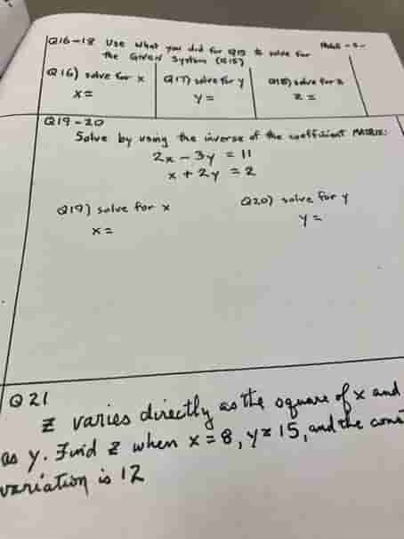 Solved 2x−3yx+2y=11=2 (19) salve for x Q2,0) satve fore y x= | Chegg.com