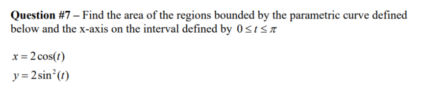 Solved Question \#8 - Find the area of the regions bounded | Chegg.com