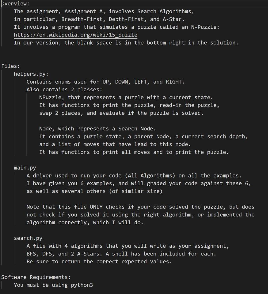 Dverview: The assignment, Assignment A, involves | Chegg.com